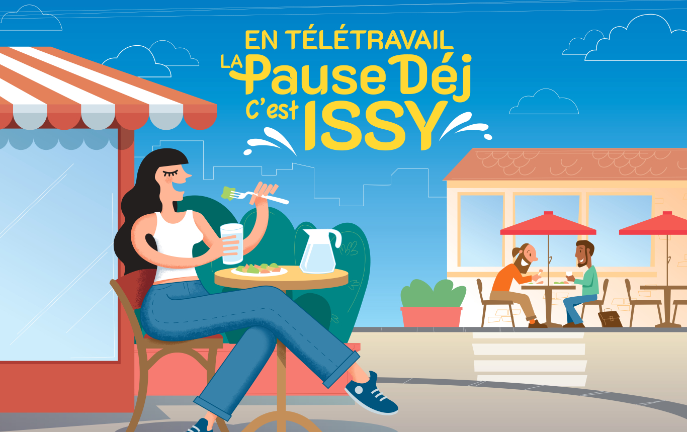 [Archive] Issy-les-Moulineaux lance sa campagne « En télétravail, la pause déj’ c’est Issy ...